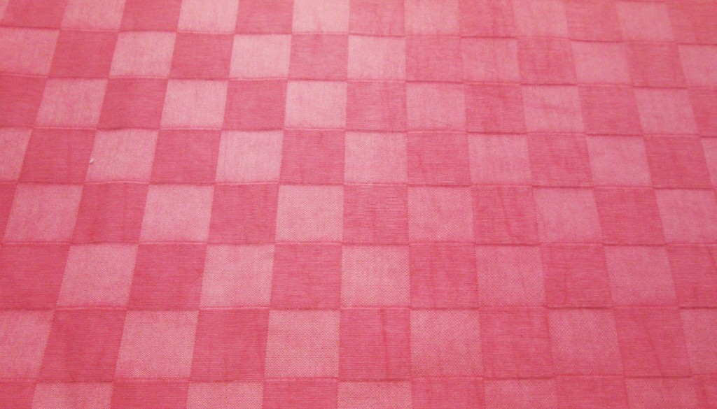 Pink on Pink Checks Decorator Cotton Fabric